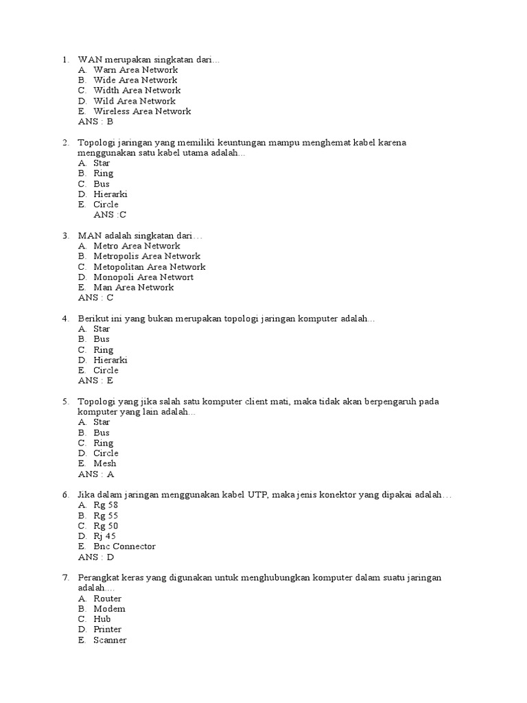 INFORMATIKA - XI - FORMAT SOAL Kunci JWB | PDF | Metode & Bahan Ajar