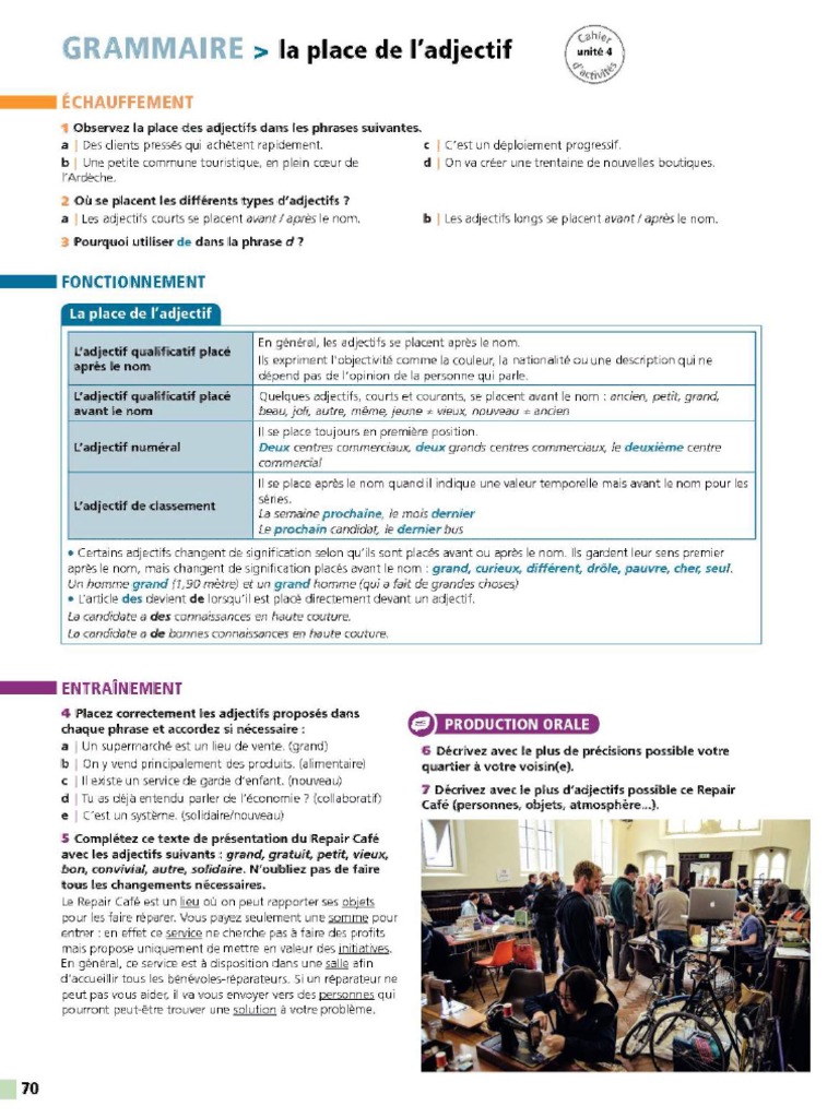 La Place de L'adjectif | PDF
