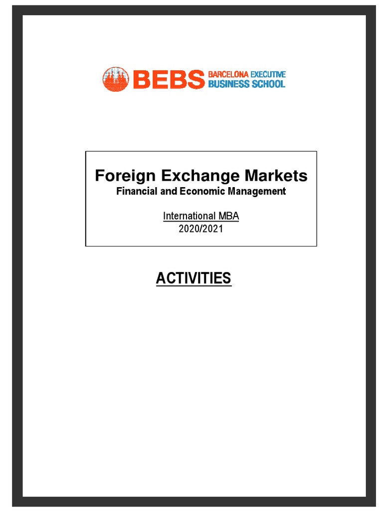 Foreign Exchange Market Analysis and Calculations | PDF | International ...