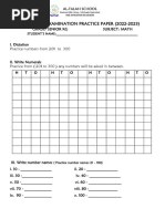 Sr. KG (Maths) Test Paper - 1: Q1. Colour and Identify The Number (10 ...