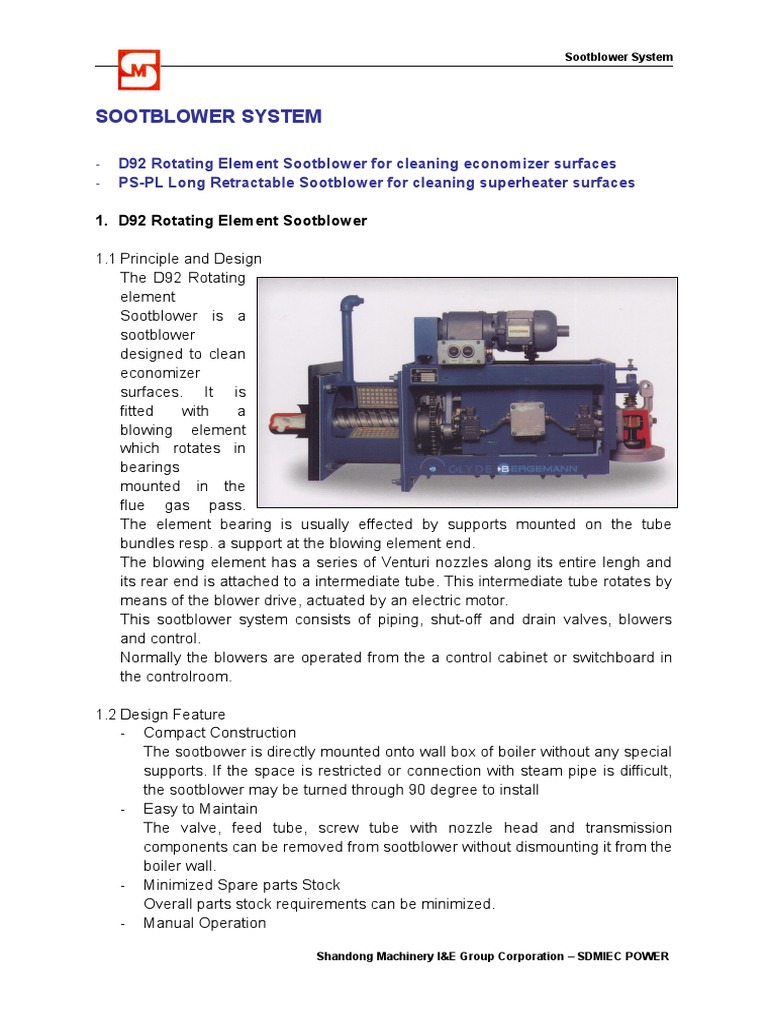 Sootblower System | PDF | Boiler | Pipe (Fluid Conveyance)