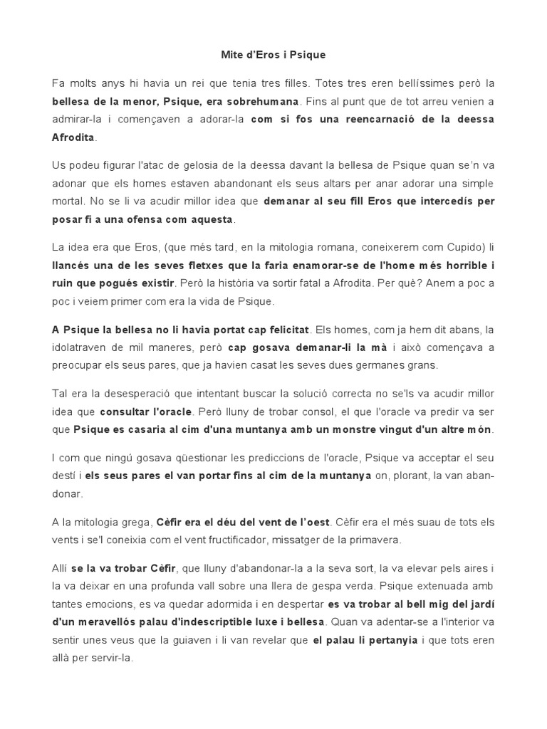Mite D'eros I Psique | PDF