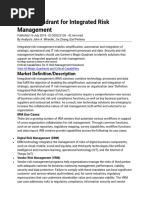 ServiceNow GRC Integrated Risk Management | PDF | Risk | Risk Assessment