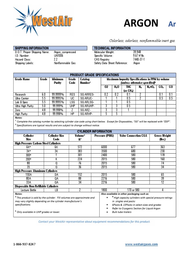 ARGON | PDF | Argon | Phases Of Matter