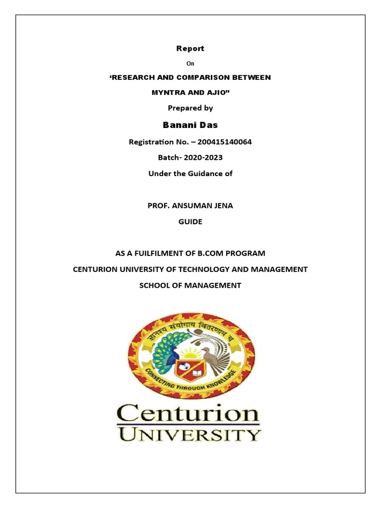 Comparing The Usability Of Myntra And Ajio E Commerce Websites Through A Survey Evaluation Pdf