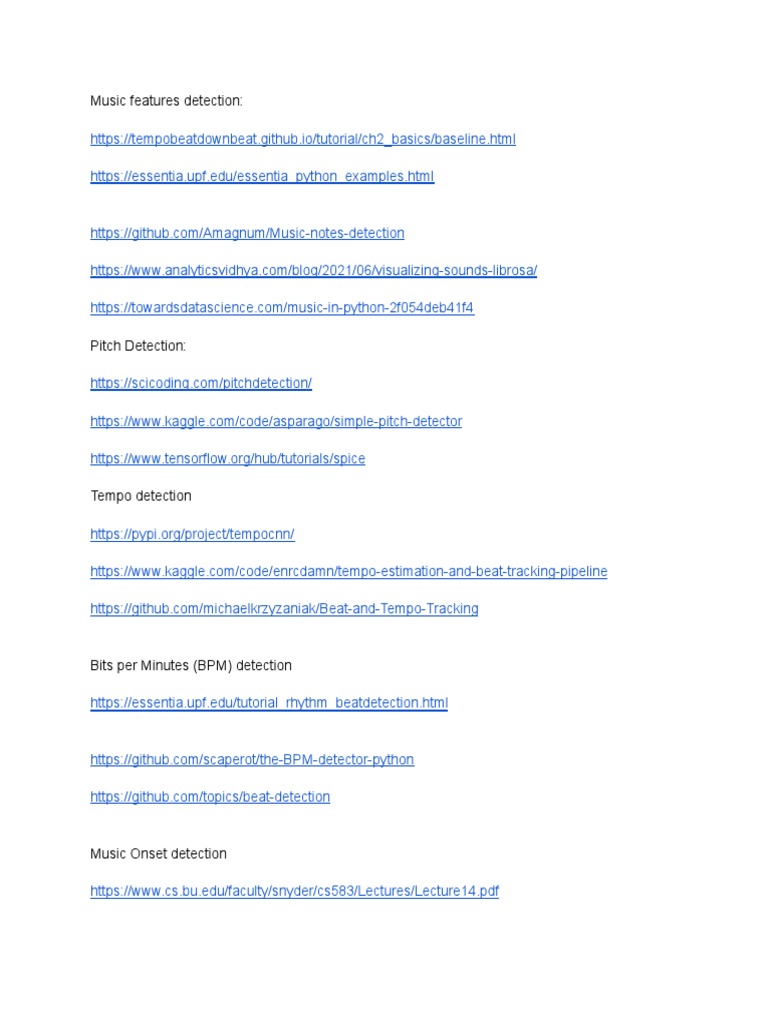 Music Analysis Tools for Developers | PDF | Computers