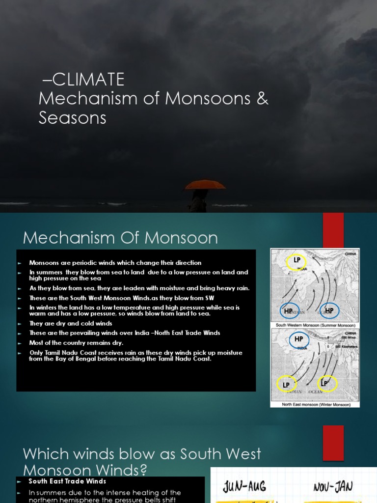 Climate Class XI | PDF | Monsoon | Rain