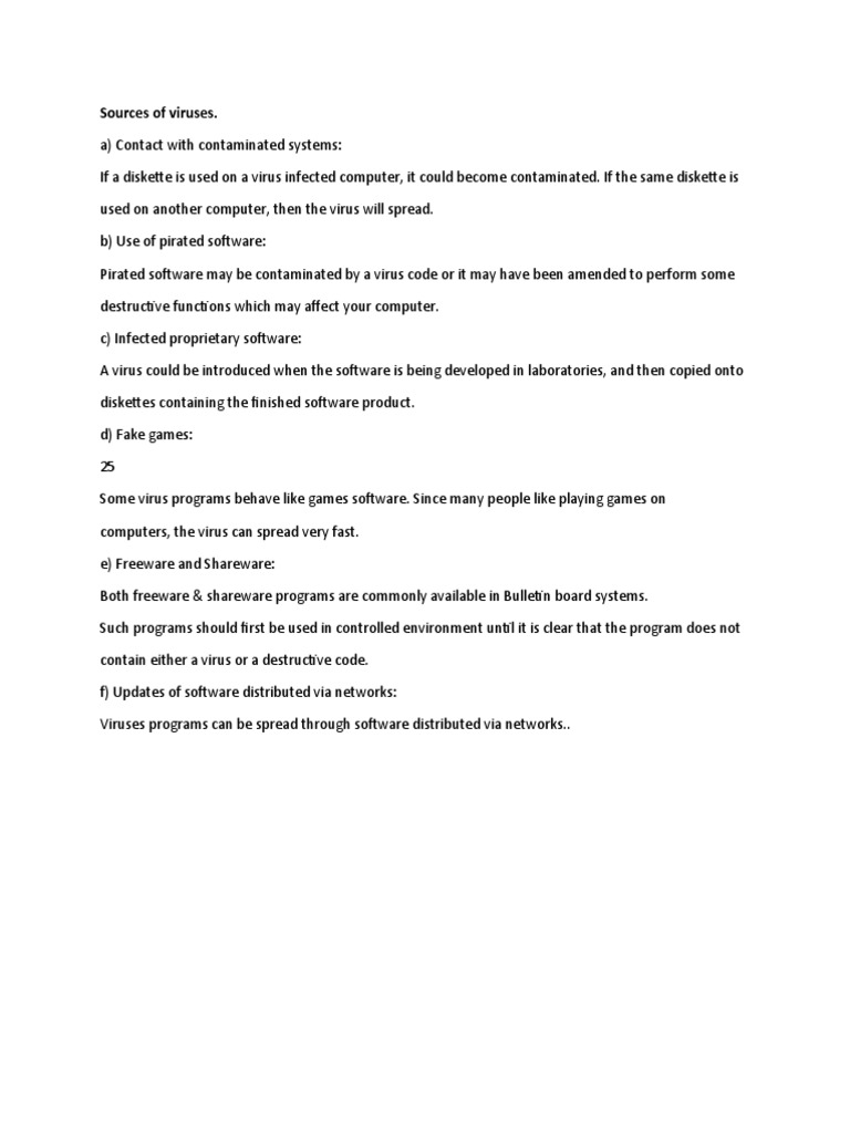 Sources of Viruses | PDF | Computers