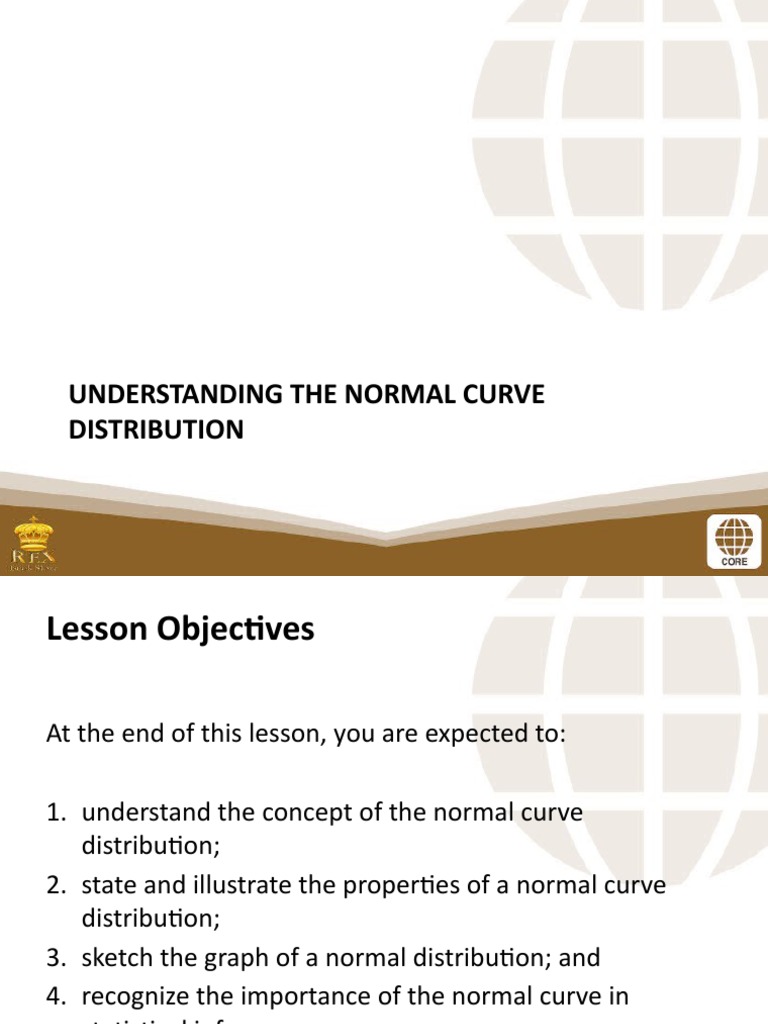 PSUnit II Lesson 1 Understanding The Normal Curve Distribution | PDF ...