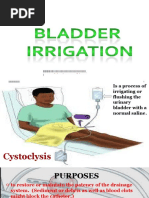 Bladder Irrigation Procedure-1 | PDF | Catheter | Intravenous Therapy