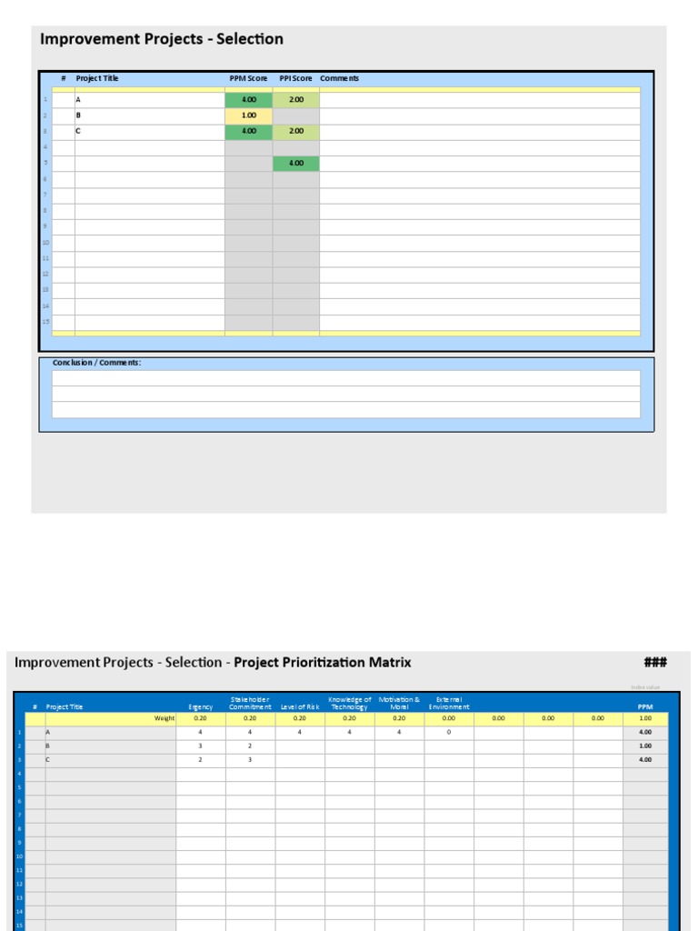 Project Selection | PDF