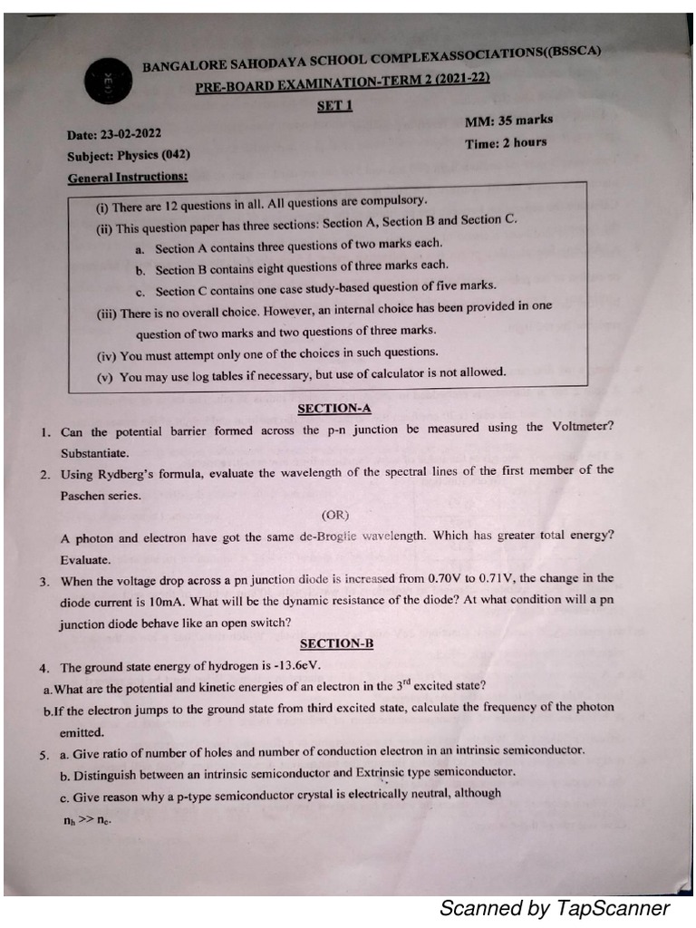 Sahodaya Pre Board 1 Pdf 