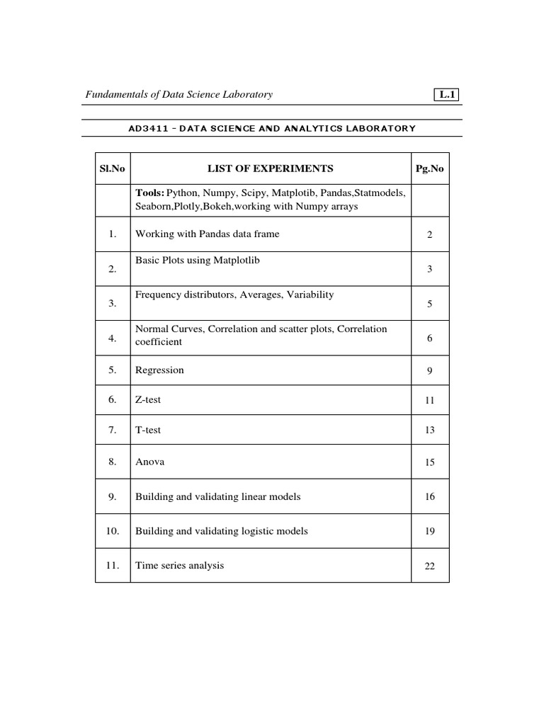 Data Science Lab: Python & Stats | PDF | P Value | Methodology