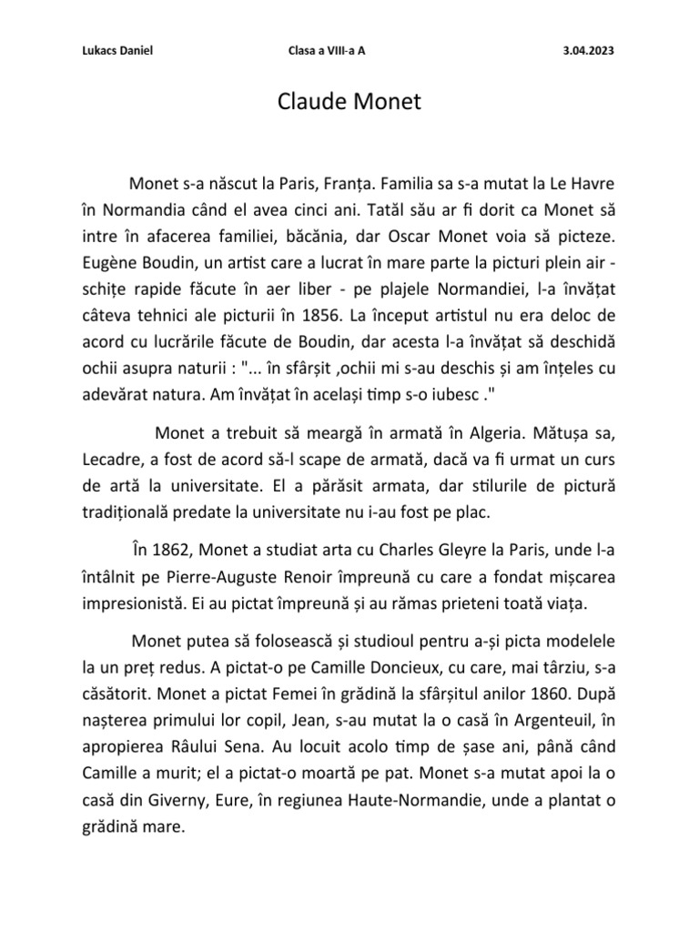 Claude Monet | PDF