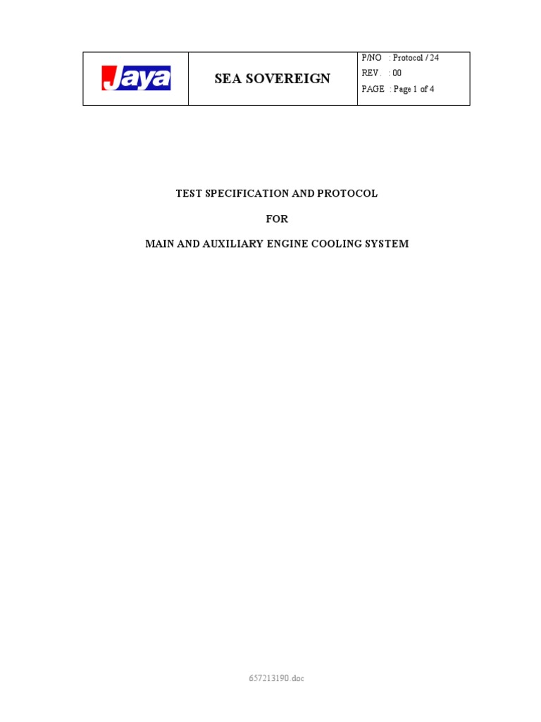 24 Auxiliary Engine Cooling System | PDF | Pump | Engines