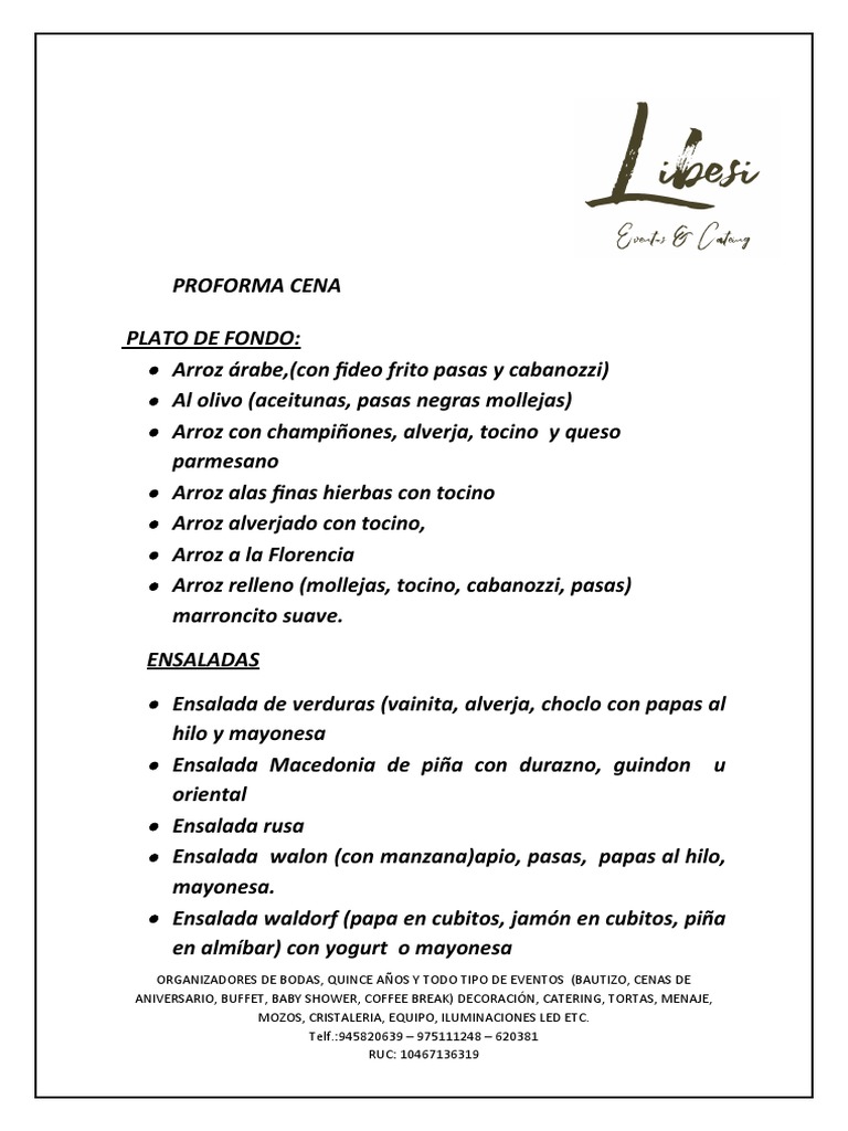 Proforma Cena 2023 | PDF