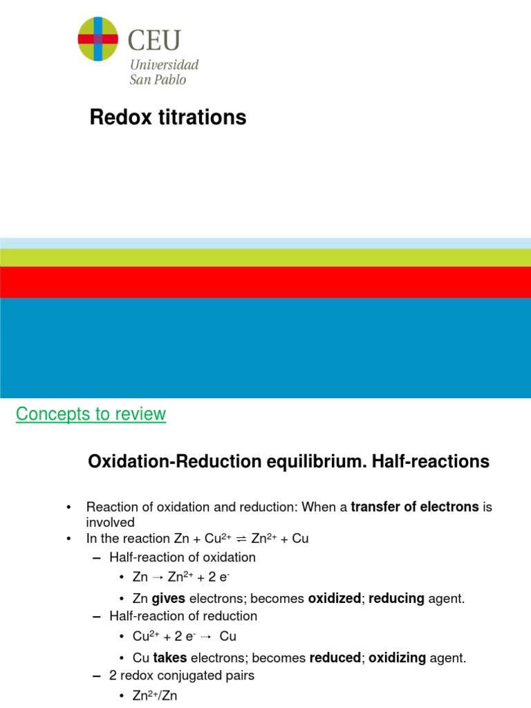 Lesson 3 - Redox | Download Free PDF | Drug Metabolism | Redox