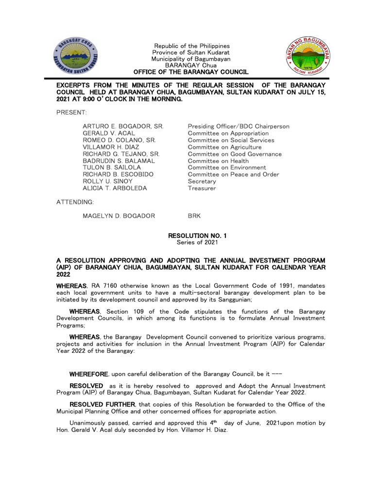 21-11 Resol | PDF | Welfare | Employment