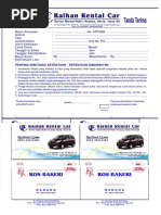 Contoh Surat Perjanjian Rental Mobil | PDF