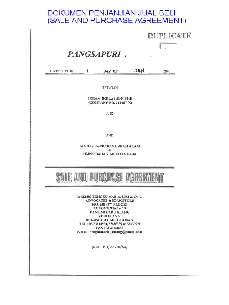 Sample Dokumen Bagi Hibah Harta Bercagar | PDF