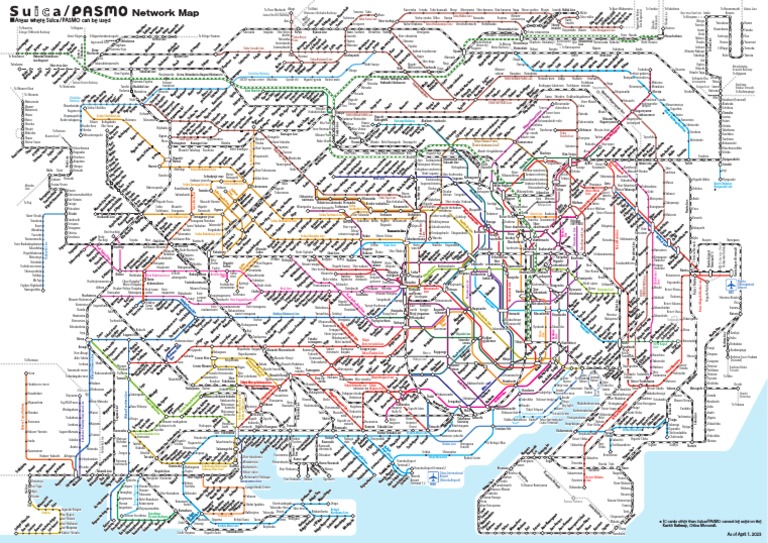 Japan metro routemap_majorrailsub | PDF | Rail Transport