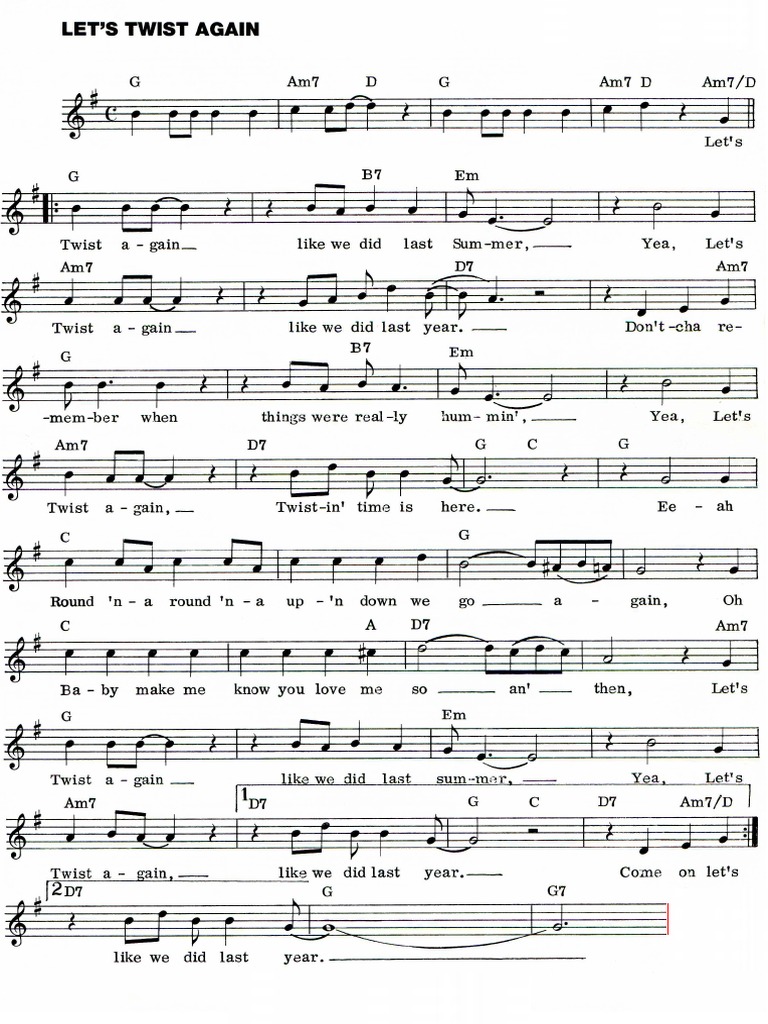 Let's Twist Again | PDF