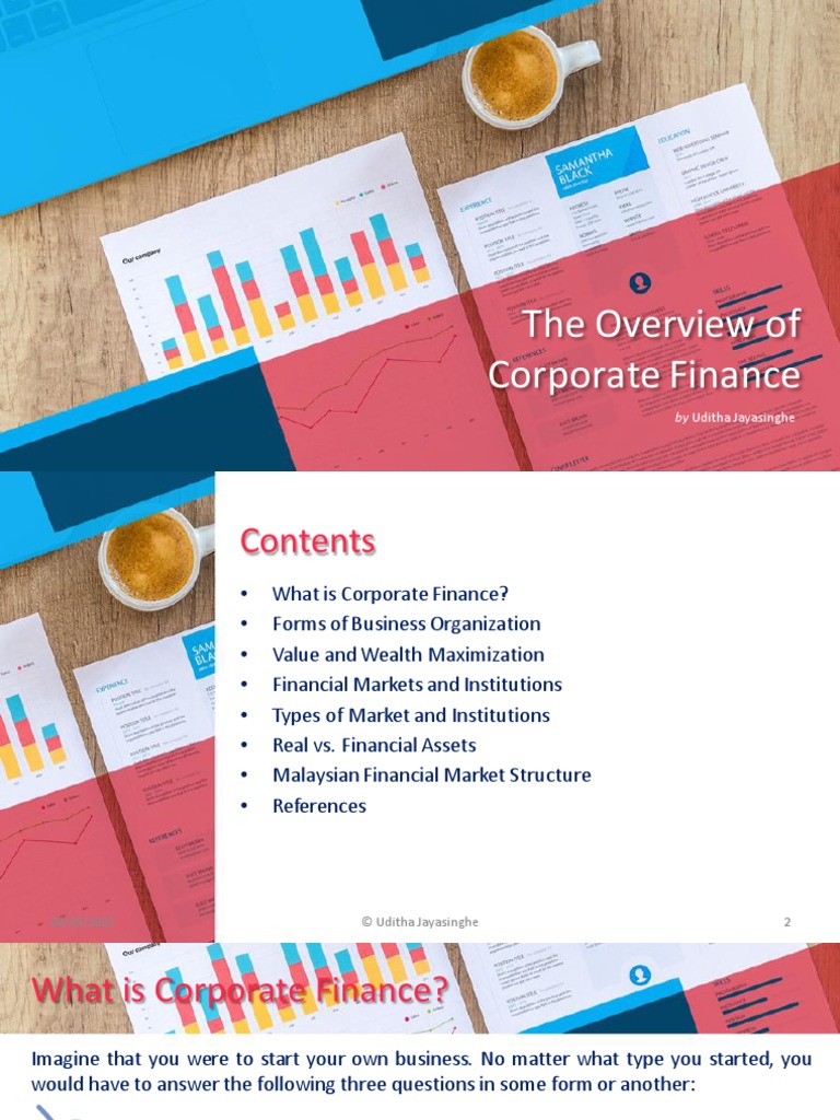 Presentation 2 - The Overview of Corporate Finance (Final) | PDF ...