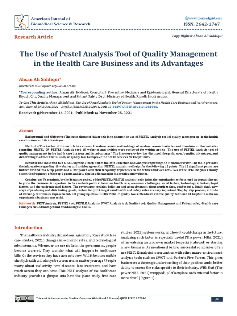 Ajbsr MS Id 002046 | PDF | Swot Analysis | Occupational Burnout