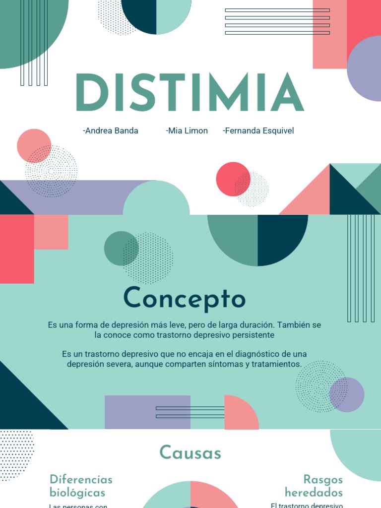 Distimia T | PDF | Trastorno depresivo mayor | Depresión (estado de ánimo)