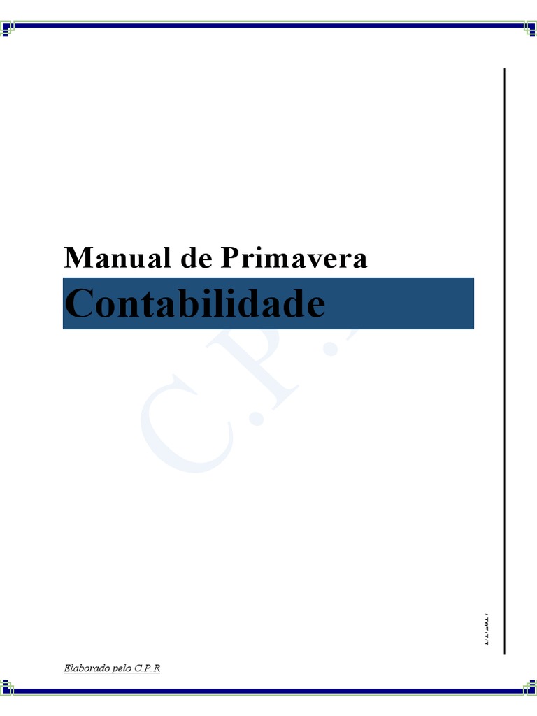 Primavera de Contabilidade | PDF | Planejamento de recursos ...