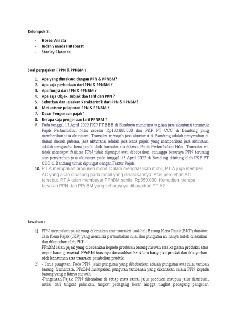 Panduan PPN & PPnBM | PDF