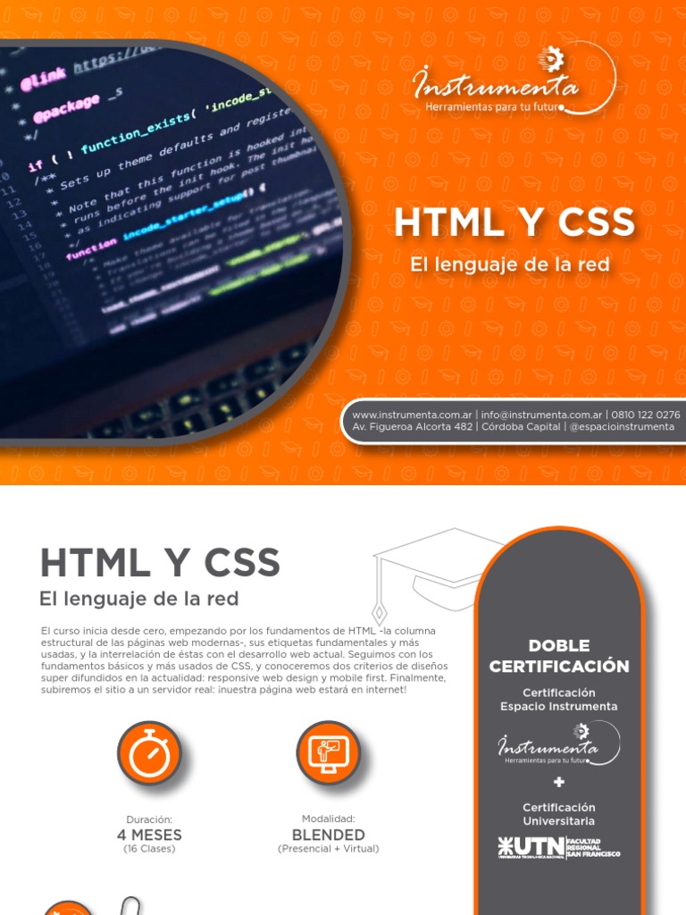 HTML Y CSS: El Lenguaje de La Red | PDF | HTML | Red mundial