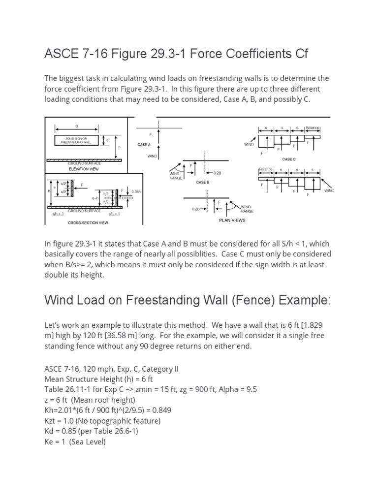 ASCE 7 Boundary Wall | PDF | Physical Quantities | Civil Engineering