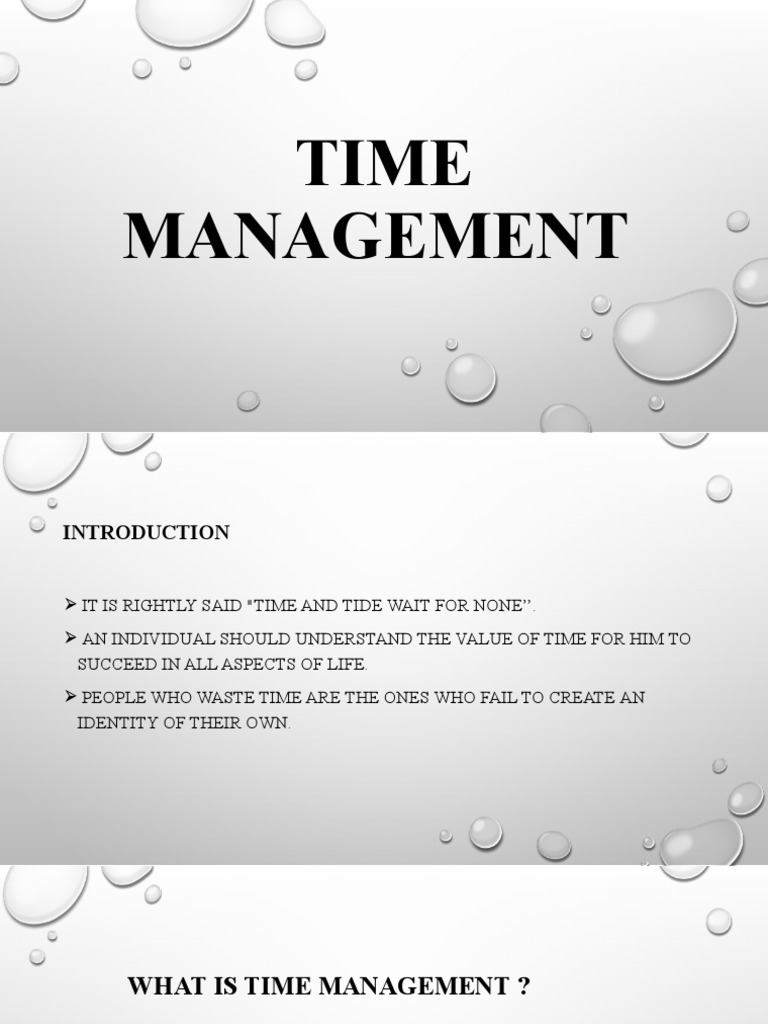 Effective Time Management Guide | PDF | Career & Growth