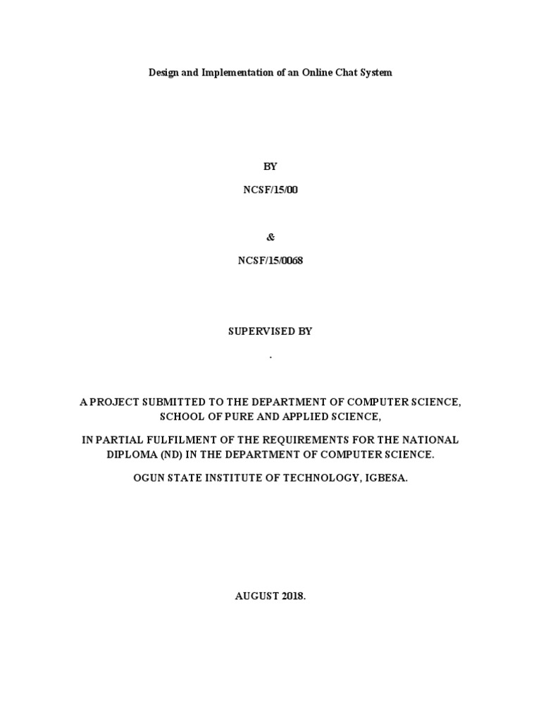 Design and Implementation of An Online | PDF | Peer To Peer | Computer Network