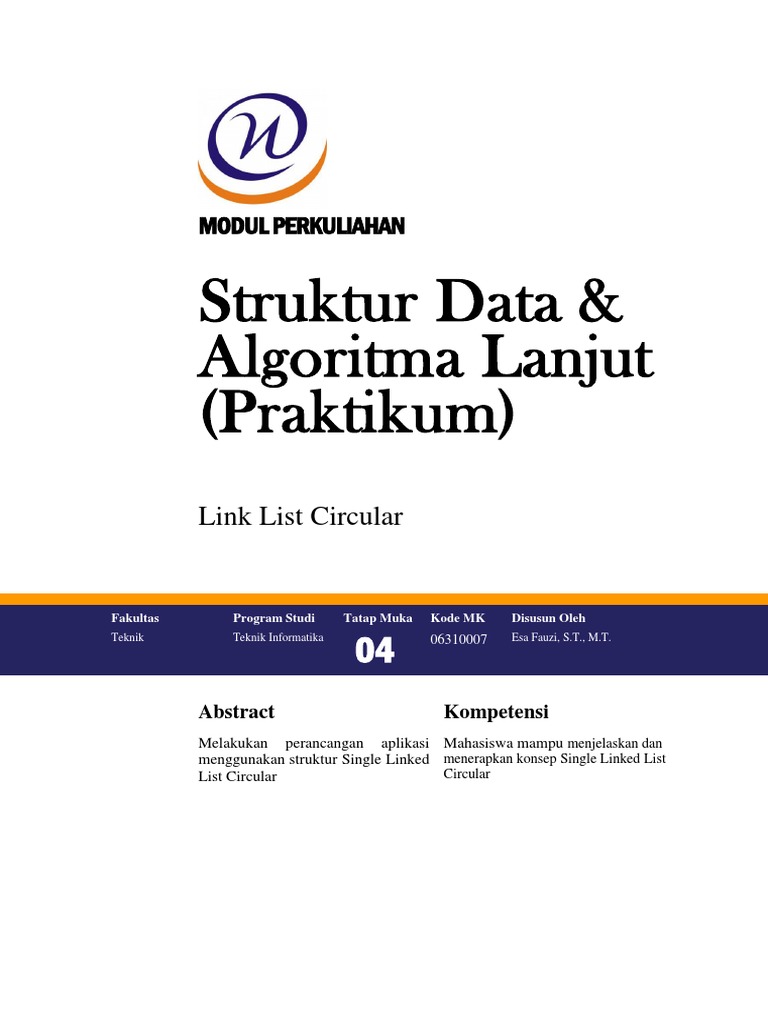 04-Modul-Struktur data Algoritma Lanjut (update) | PDF