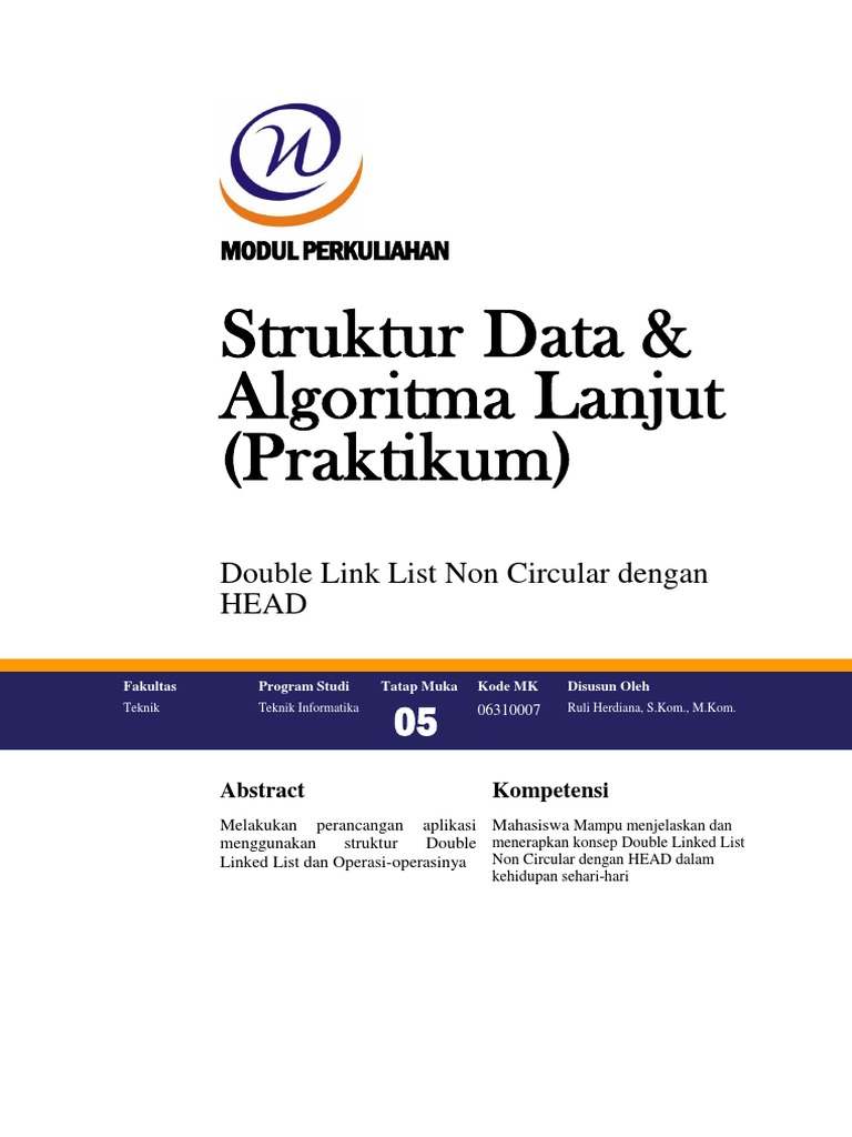 05-Modul-Struktur Data Algoritma Lanjut | PDF