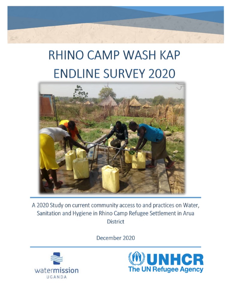 Rhino Camp WASH KAP Survey Report | PDF | Wash | Hand Washing