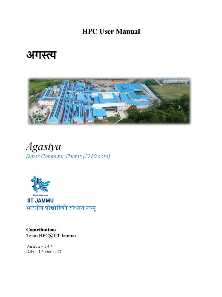 Agastya: HPC User Manual | PDF | Library (Computing) | Message Passing Interface