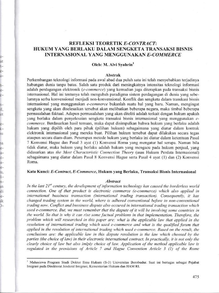 Contoh Kasus Perdata Dan Analisanya | PDF
