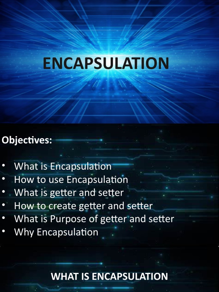 Java ENCAPSULATION (Student Presentation) | PDF