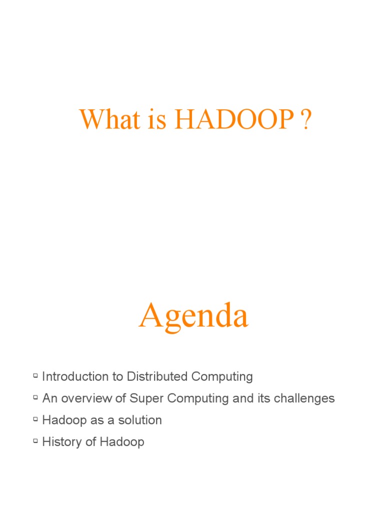 Hadoop Presentation | PDF | Apache Hadoop | Computing Hadoop Presentation | PDF | Apache Hadoop | Computing