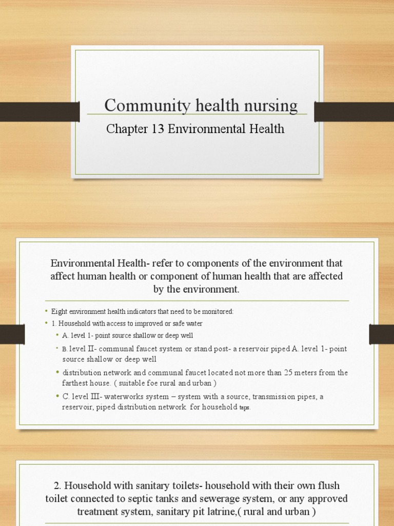 CHN Chapter 13 Environmental Health A | PDF | Atmosphere Of Earth | Waste