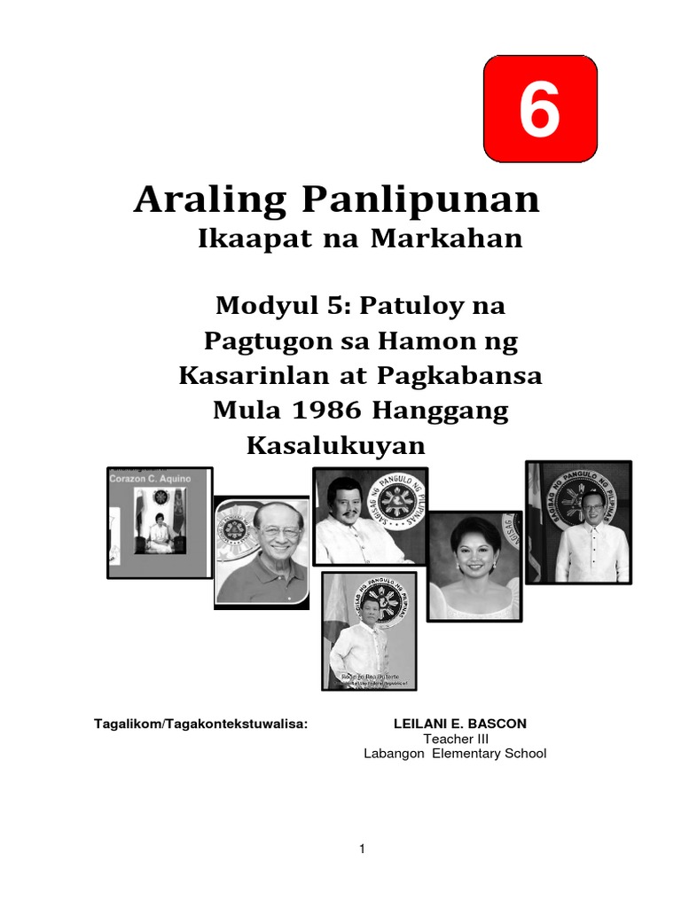 Ap6 Q4 W5 Done | PDF