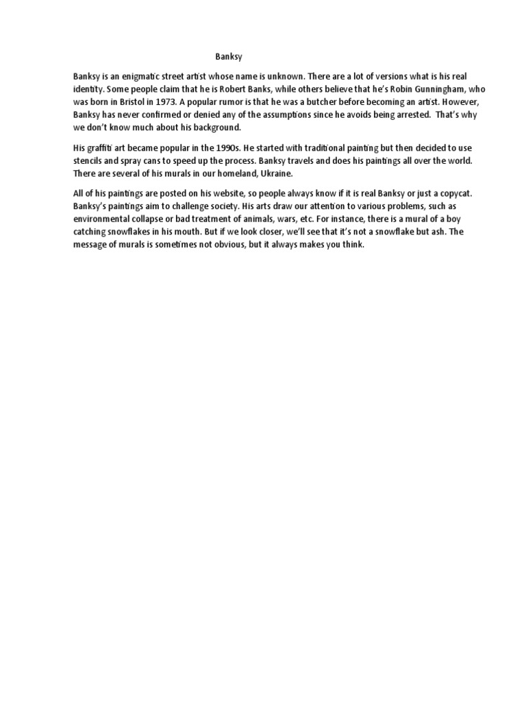 The Mysterious Street Artist Banksy and His Thought-Provoking Graffiti ...