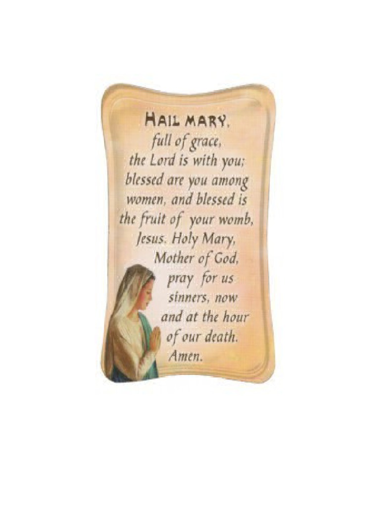 Hail Mary Ave Maria en Ingles | PDF