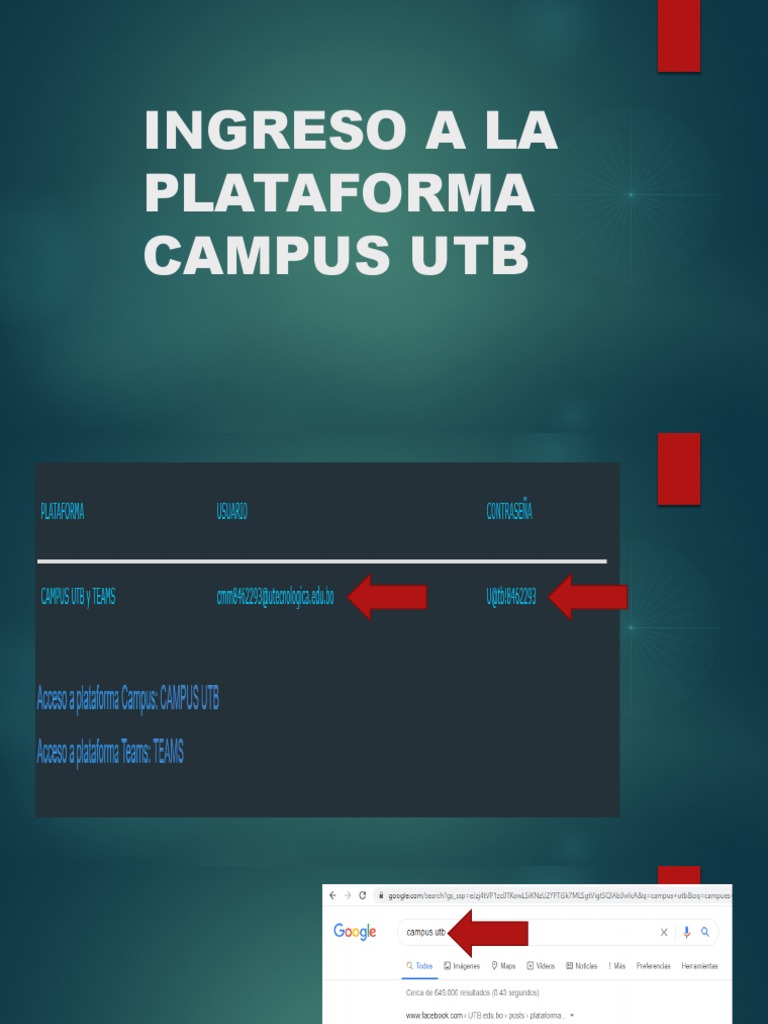 Ingreso A La Plataforma Campus Utb | PDF | Informática