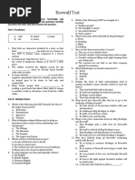 Beowulf Test and Answer Key | PDF | Beowulf | English Heroic Legends