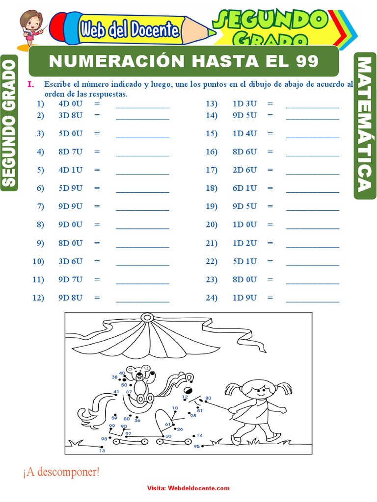 Numeración-hasta-el-99-para-Segundo-Grado-de-Primaria | PDF
