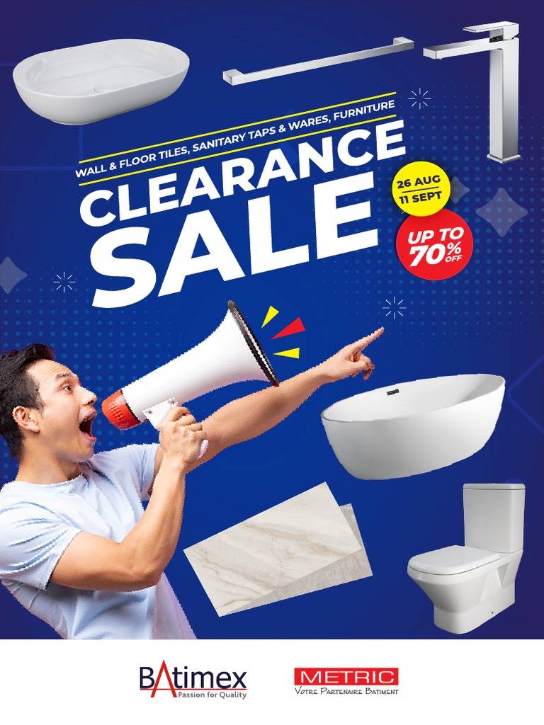 Batimex Clearance Sales Brochure | PDF | Domestic Implements ...
